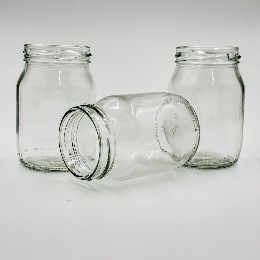 200ml Glass Jar with 53mm Lug Cap – Black – Glasspack.lk