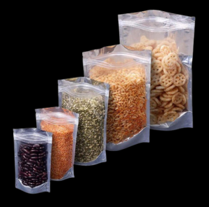 Metallic One Side Transparent Pouch 14×20 – Glasspack.lk